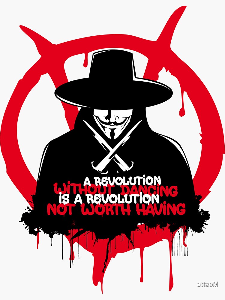 "Vendetta" Sticker for Sale by atteoM | Redbubble