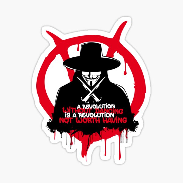 "Vendetta" Sticker for Sale by atteoM | Redbubble