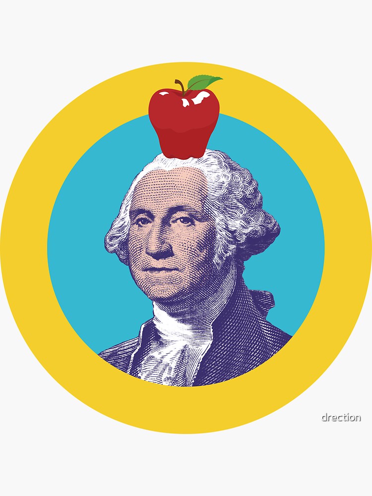"Washington Apple Flag" Sticker for Sale by drection | Redbubble
