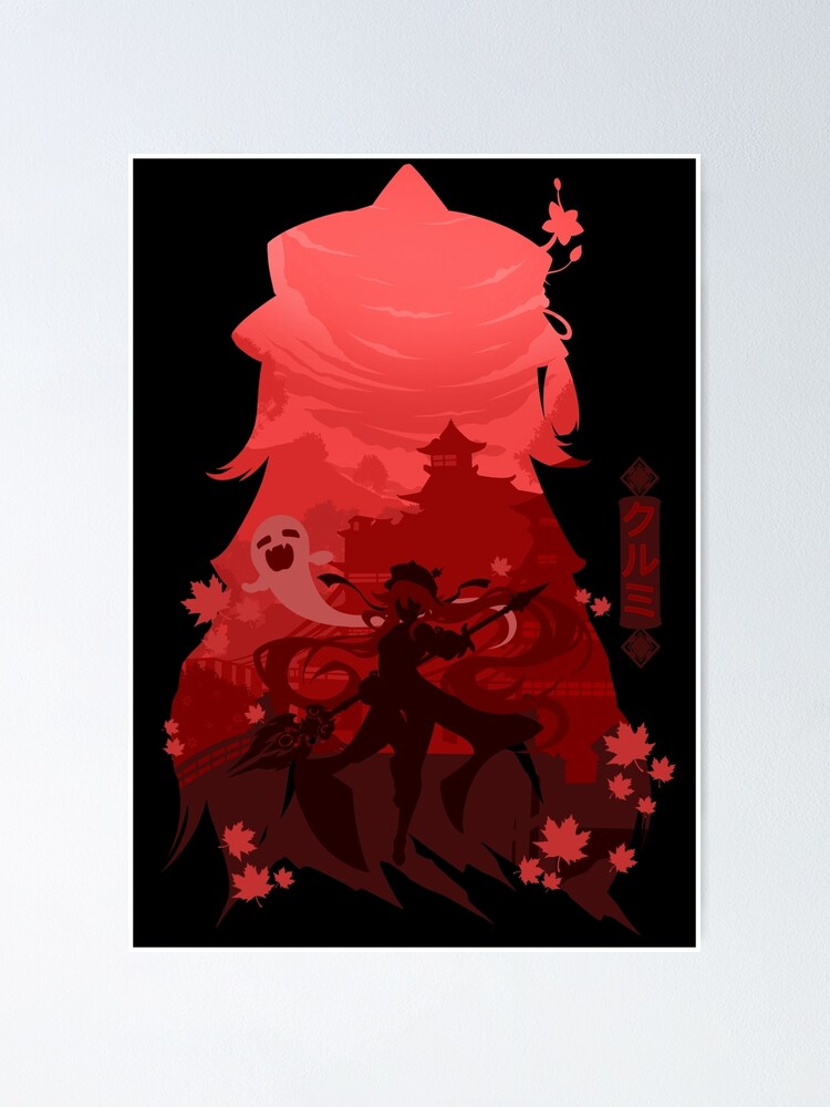"GENSHIN IMPACT HUTAO NEGATIVE SPACE" Poster for Sale by Minami14R ...