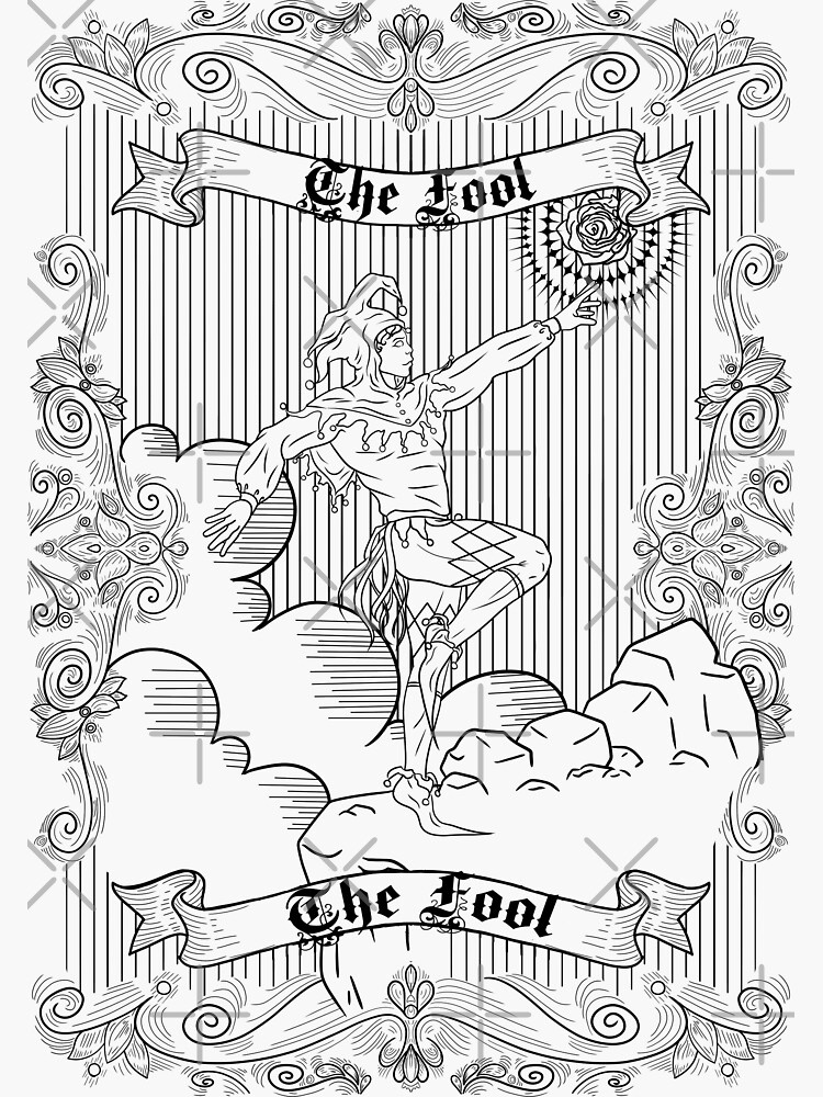 "The Fool Tarot card" Sticker for Sale by FatePro | Redbubble