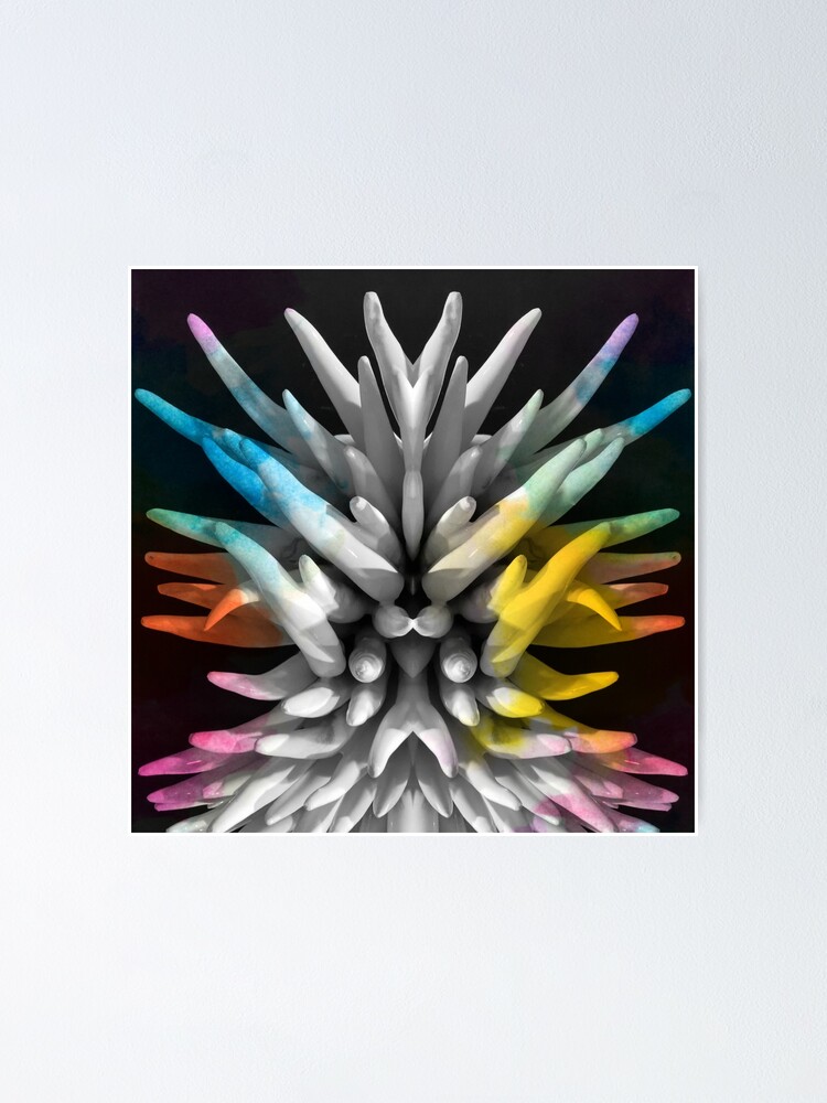 "many similar colourful finger shapes" Poster for Sale by mister-john ...