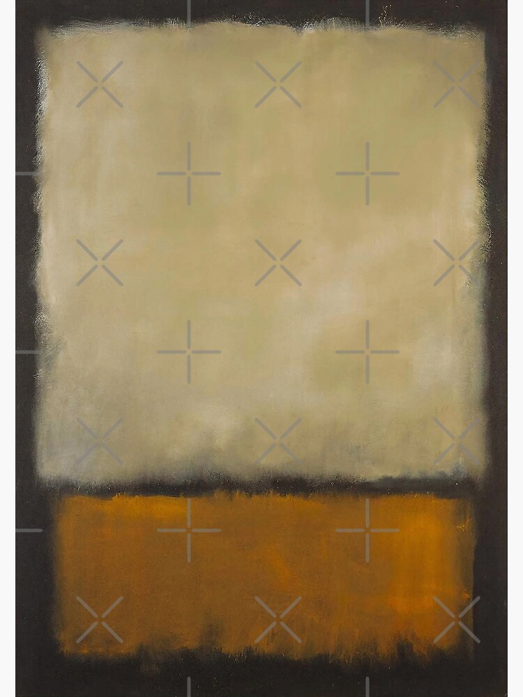 Mark Rothko Brown And Beige Minimalist Premium Matte Vertical Poster