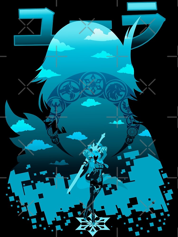 "GENSHIN IMPACT EULA SILLHOUTE" Poster for Sale by Minami14R | Redbubble