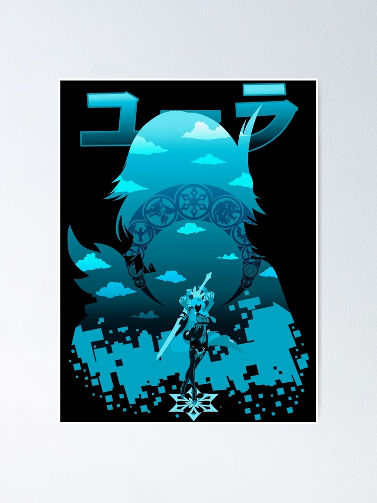 "GENSHIN IMPACT EULA SILLHOUTE" Poster for Sale by Minami14R | Redbubble
