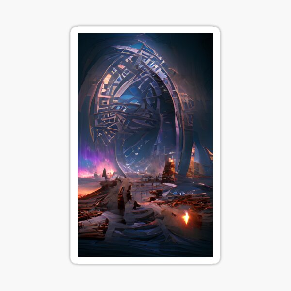 "Stargate ruins" Sticker for Sale by zorropriest | Redbubble