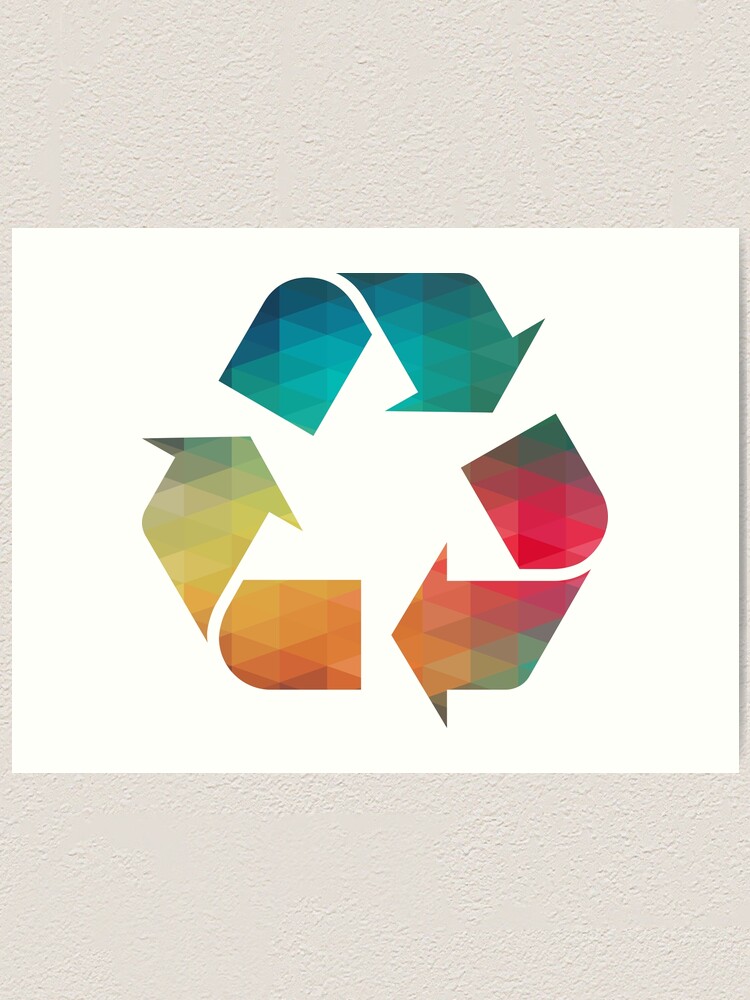 "Rainbow recycling symbol" Art Print by AdiDsgn | Redbubble