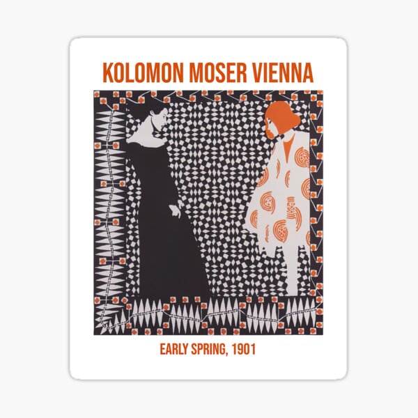 "Kolomon Moser Vienna Art Nouveau" Sticker for Sale by lehmannneubauer ...