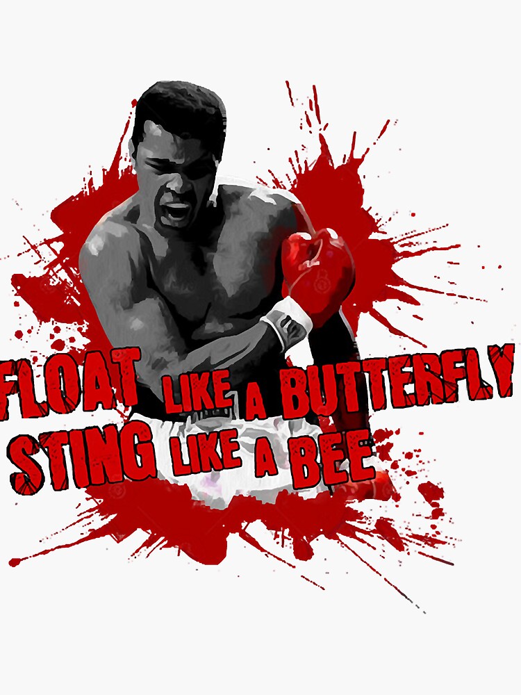 "Muhammad Ali" Sticker for Sale by lelaplunkegt | Redbubble