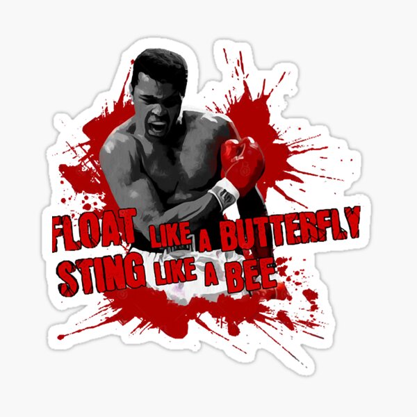 "Muhammad Ali" Sticker for Sale by lelaplunkegt | Redbubble