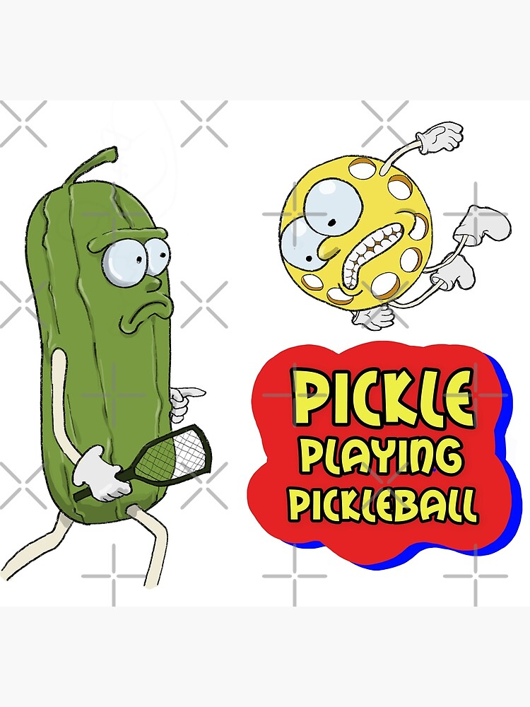 "Funny Pickle Playing Pickleball Classic Meme" Poster for Sale by ...
