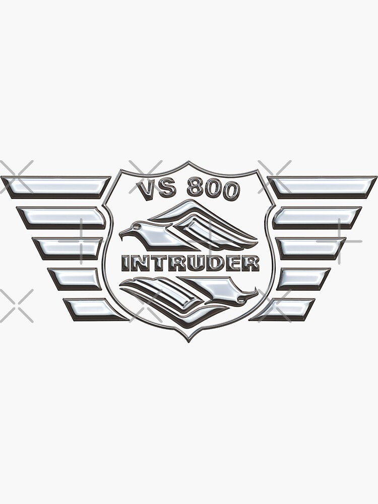 "Wings & Shield Intruder VS 800 chrome 2" Sticker for Sale by Intruder ...