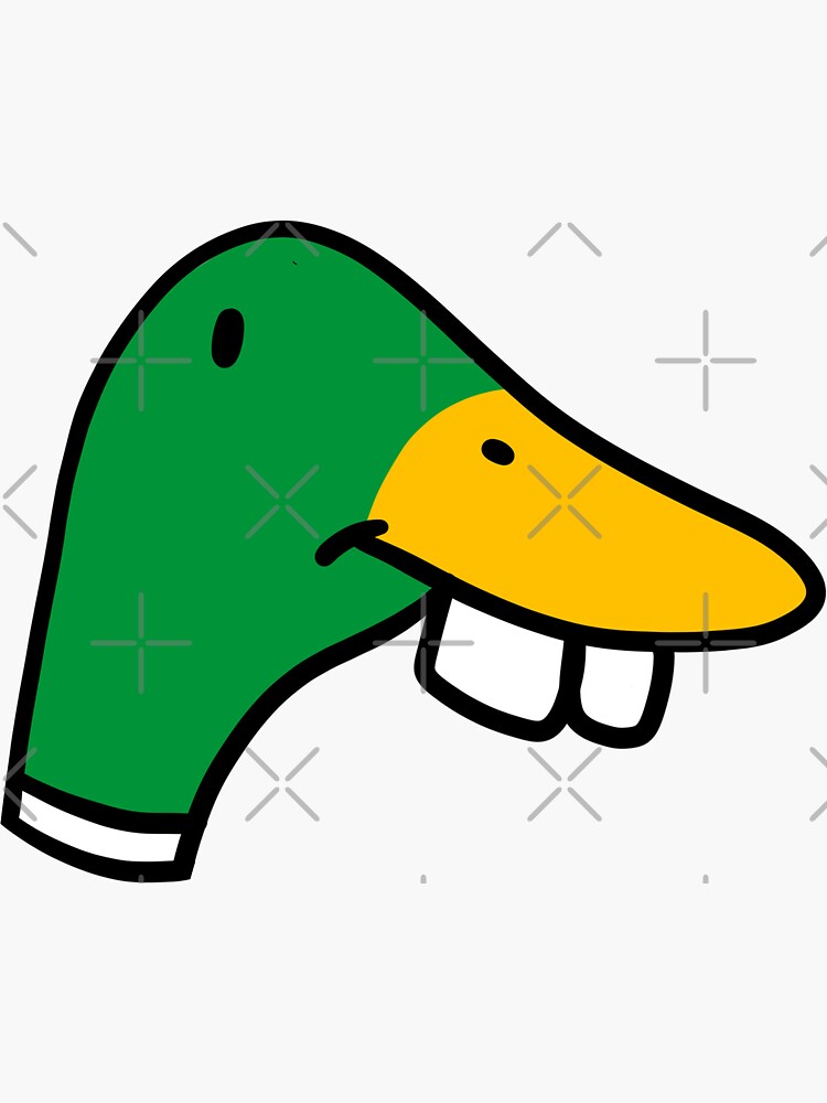 "Quack " Sticker for Sale by Sikkpen | Redbubble