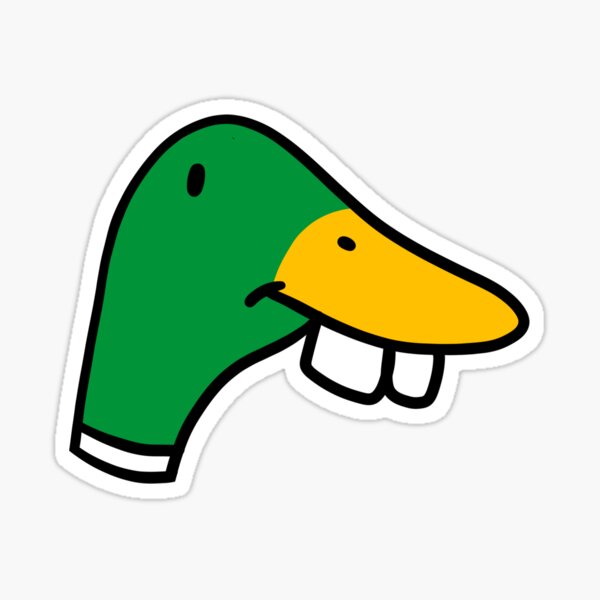 "Quack " Sticker for Sale by Sikkpen | Redbubble