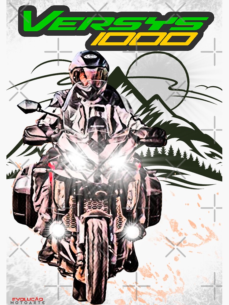 "Versys 1000 Mountain" Sticker for Sale by Evomotoarte | Redbubble