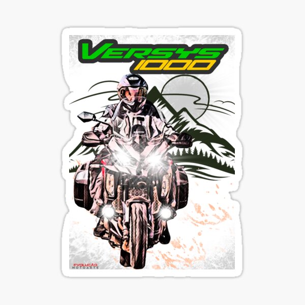 "Versys 1000 Mountain" Sticker for Sale by Evomotoarte | Redbubble