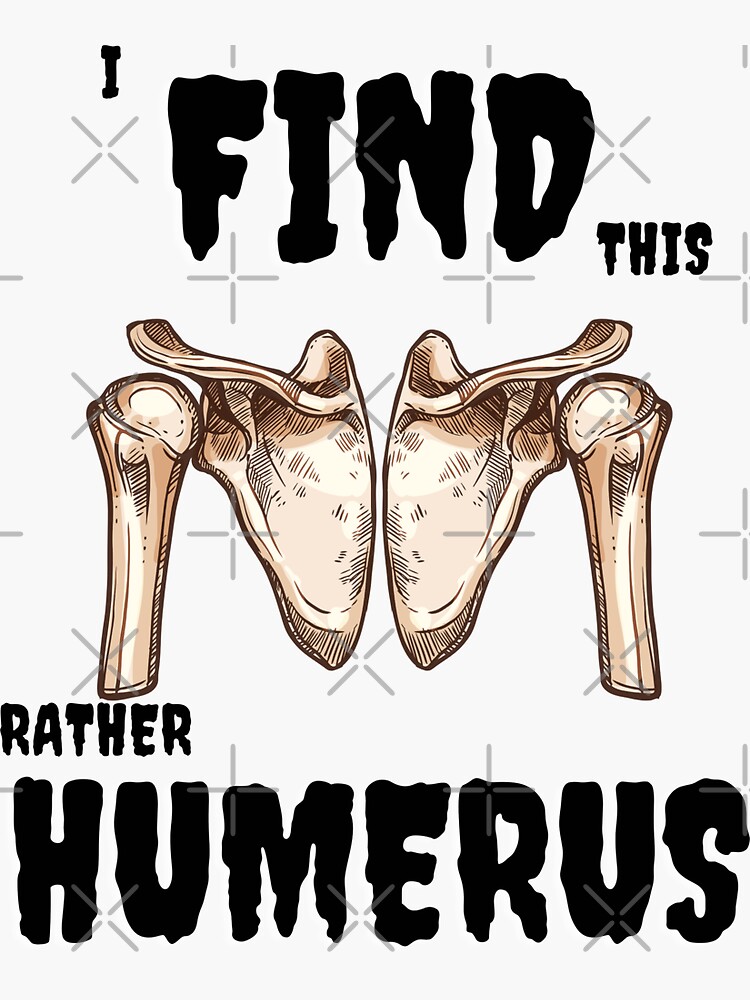 " I Find This Rather Humerus" Sticker for Sale by JJT0724 | Redbubble