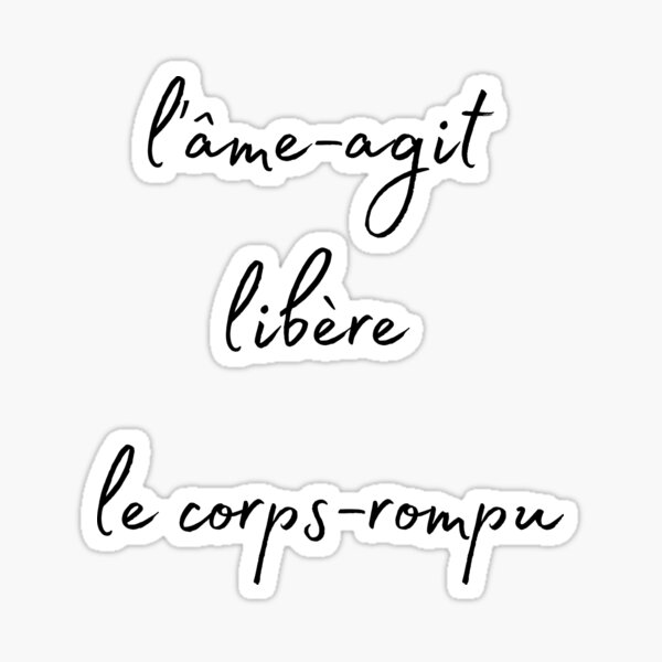 "magic frees the corrupt" Sticker for Sale by jacquebigote | Redbubble