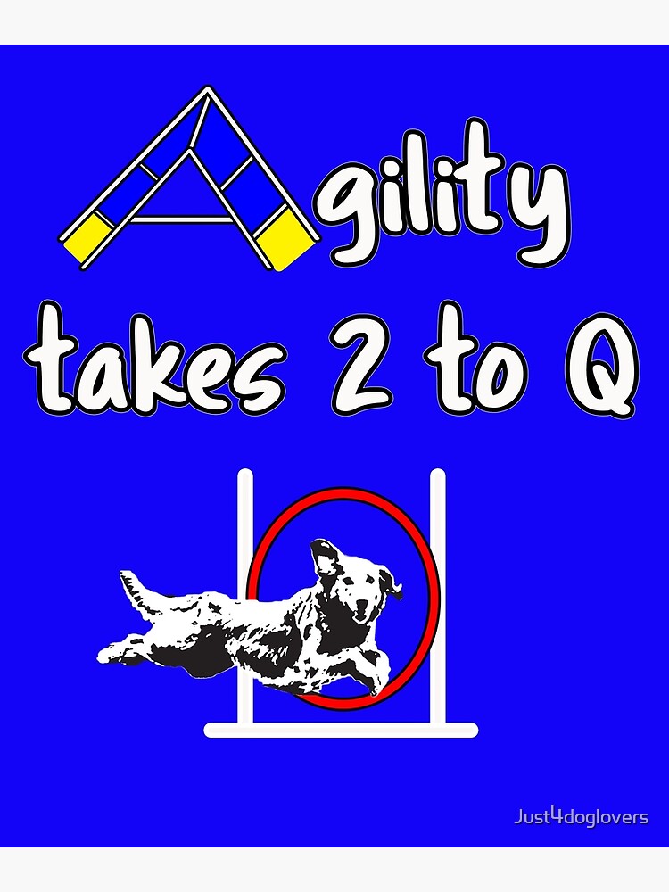 "Golden retriever Agility" Poster for Sale by Just4doglovers | Redbubble