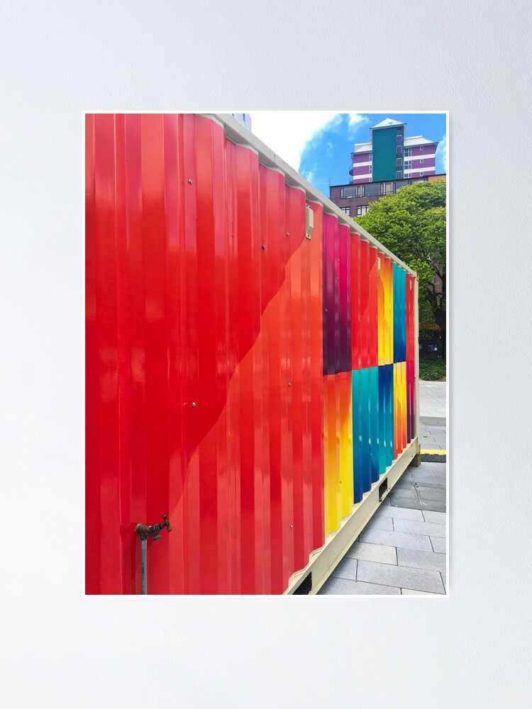 "Colourful Shipping Container" Poster for Sale by urbanfragments ...