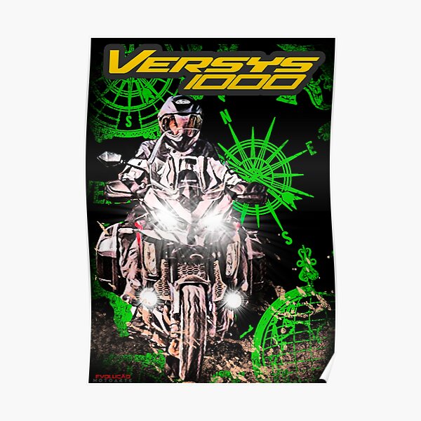 "Versys 1000 Kawa map" Poster for Sale by Evomotoarte | Redbubble