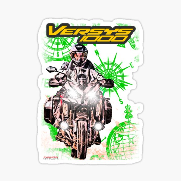 "Versys 1000 Kawa map" Sticker for Sale by Evomotoarte | Redbubble