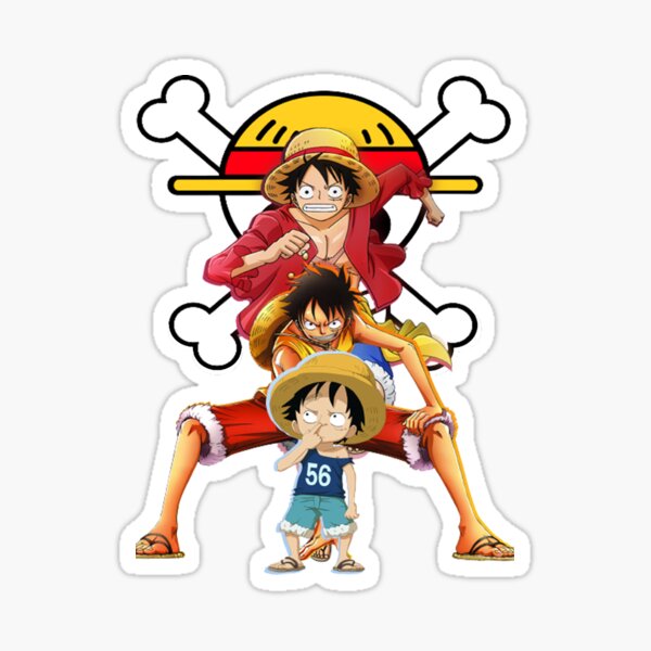 "anime one piece luffy" Sticker by LinaMercata0428 | Redbubble