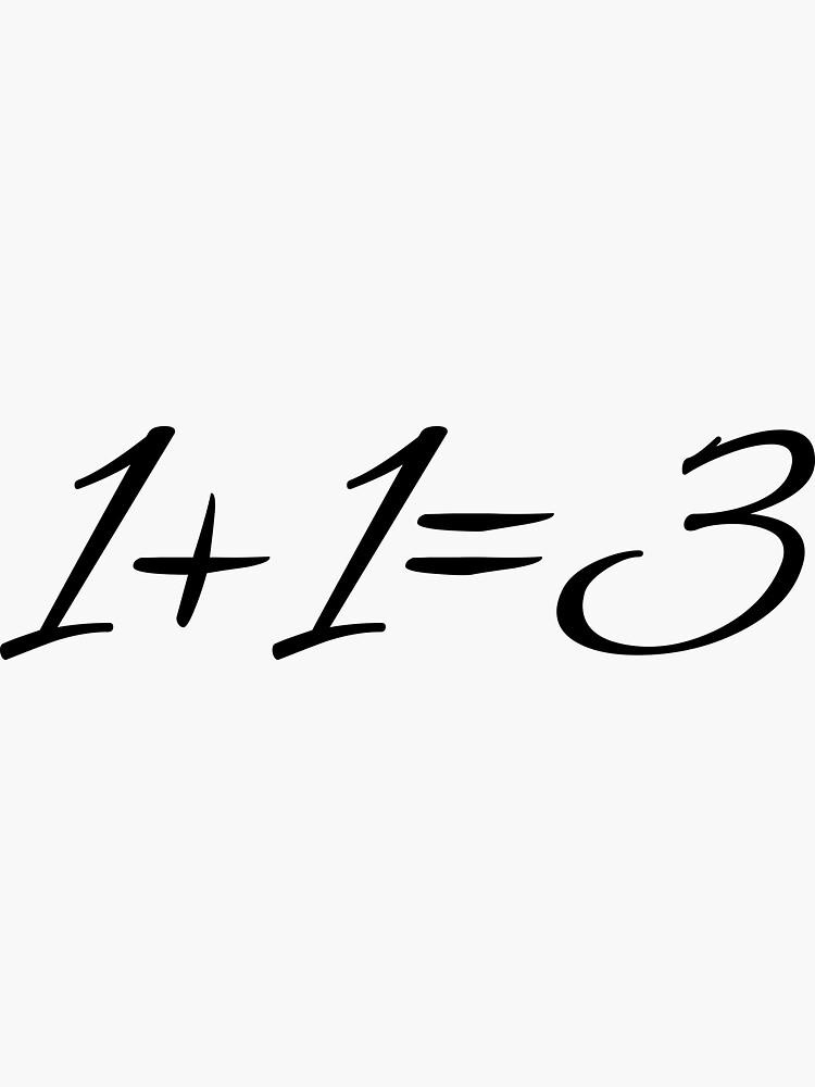 "funny math equation for announcing the pregnancy " Sticker for Sale by ...