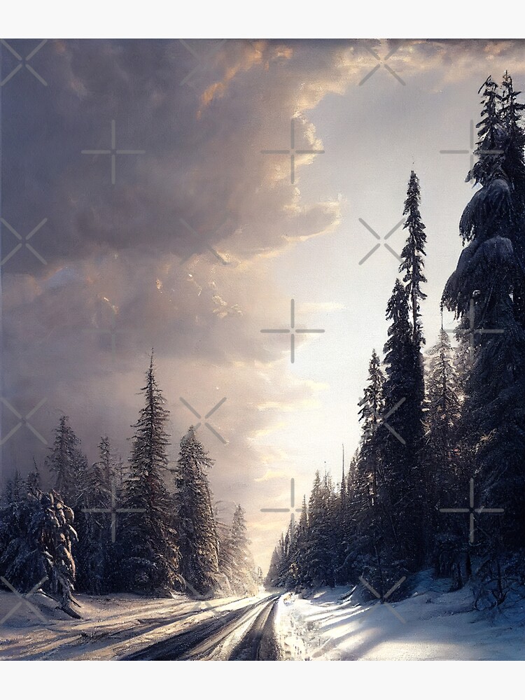 "The Forest in the Winter" Sticker for Sale by PerfectMatch | Redbubble