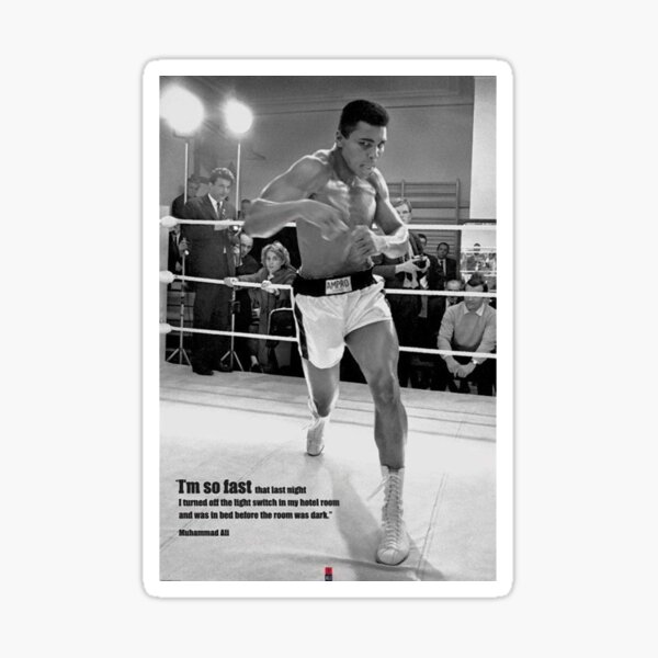 "Muhammad Ali" Sticker for Sale by hogairionq | Redbubble