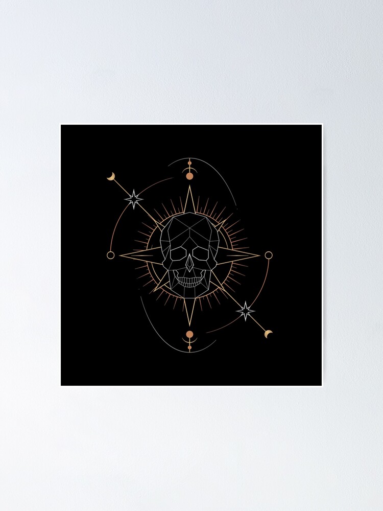 "Celestial Skull" Poster for Sale by MissTSix | Redbubble