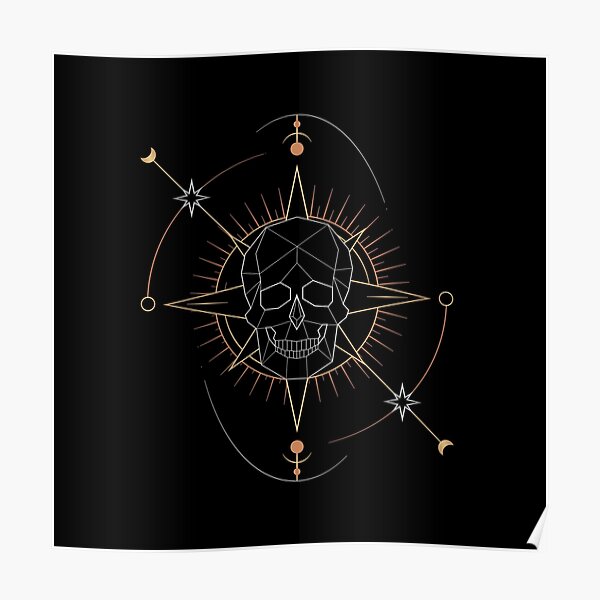 "Celestial Skull" Poster for Sale by MissTSix | Redbubble