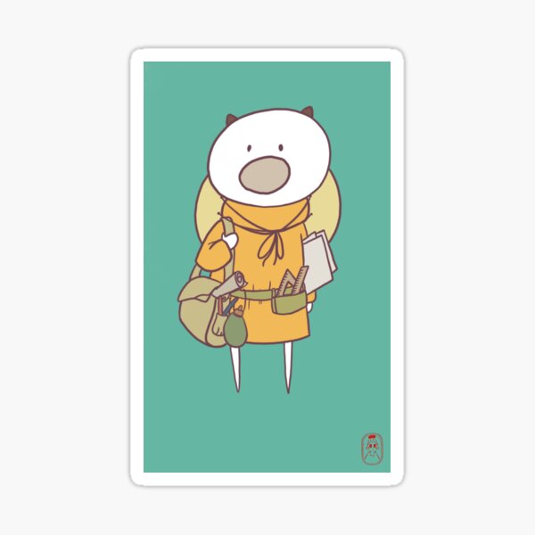 "Tsuno with his gear." Sticker by SasakiUtakoDraw | Redbubble