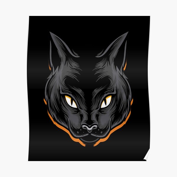 "Angry Cat" Poster for Sale by FROM-0-TO-HERO | Redbubble