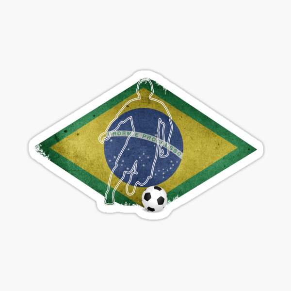 "Brazil Soccer Football Player" Sticker for Sale by KleineStar | Redbubble