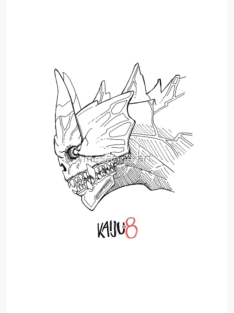 "Kaiju no 8 fanart" Poster for Sale by mesange-art | Redbubble