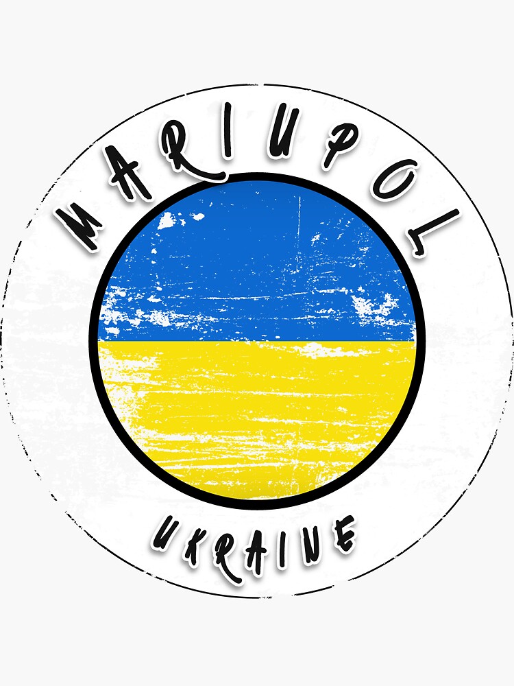"Mariupol Ukraine Vintage" Sticker for Sale by TravelPenguin | Redbubble