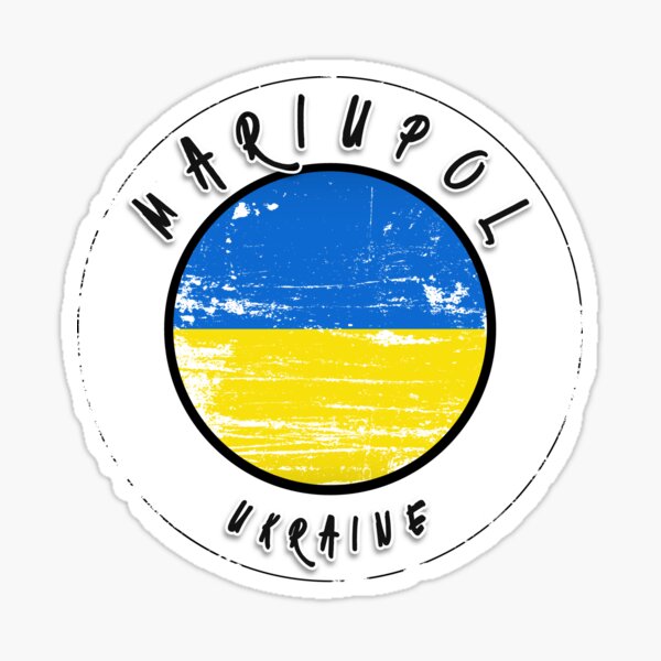 "Mariupol Ukraine Vintage" Sticker for Sale by TravelPenguin | Redbubble
