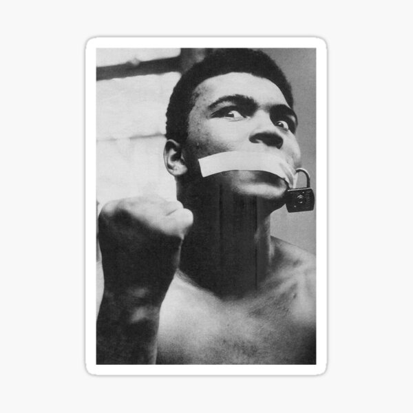 "Muhammad Ali" Sticker for Sale by ackmanw | Redbubble