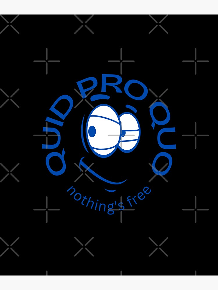 "Quid Pro Quo" Sticker for Sale by seriyusink69 | Redbubble
