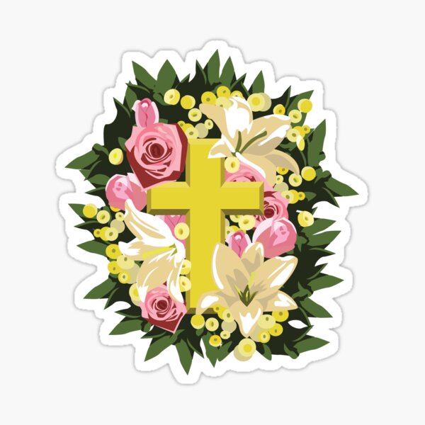 "Cross" Sticker for Sale by Illustration-A | Redbubble