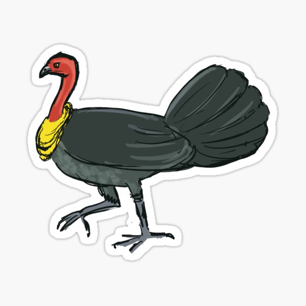 "Australian Bush Turkey" Sticker for Sale by pattyjansen | Redbubble