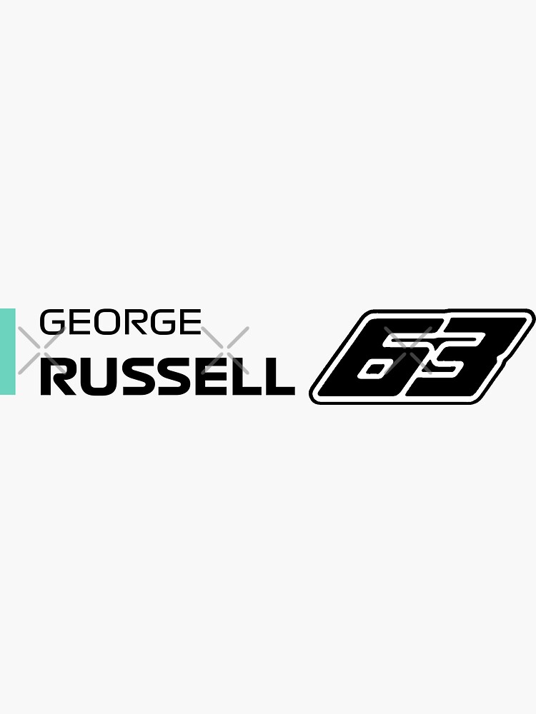 "George Russel F1" Sticker for Sale by FlodmanF1 | Redbubble