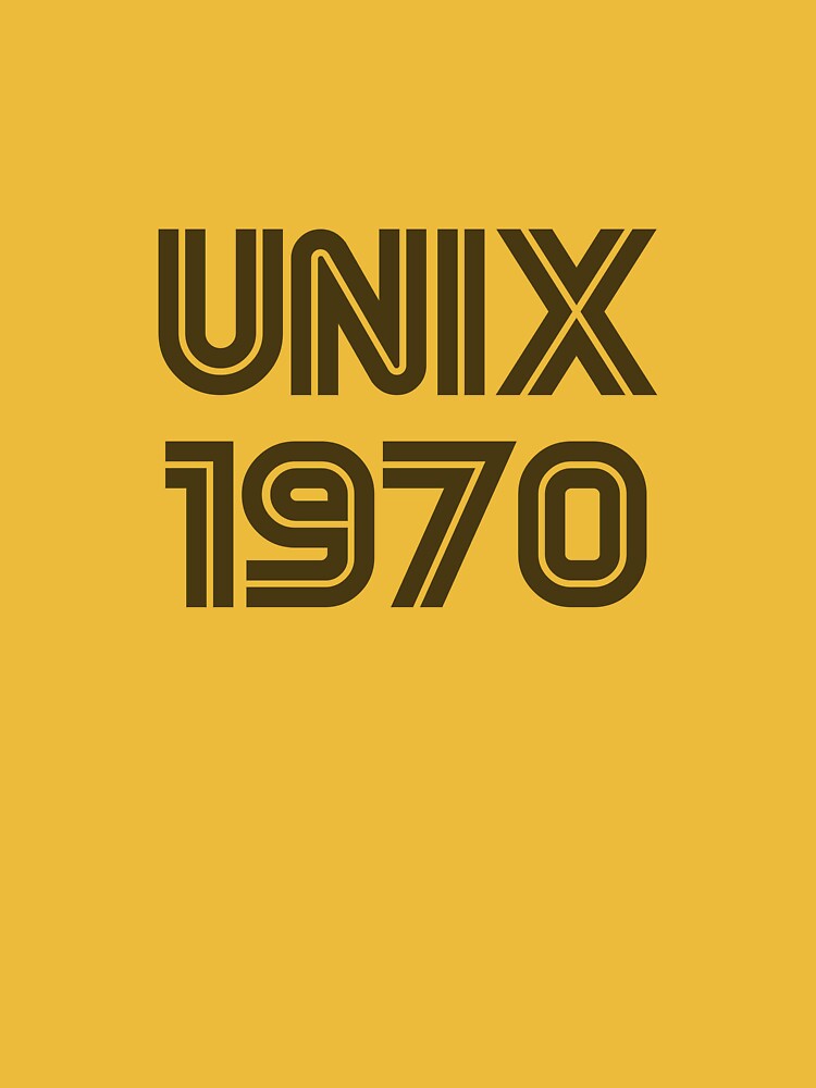 "Unix 1970" T-shirt for Sale by Mont42 | Redbubble | unix t-shirts ...