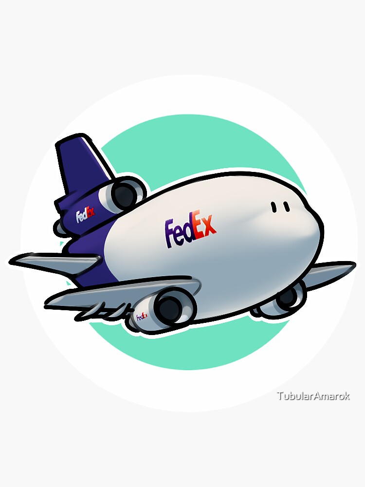 "Mcdonnell Douglas Fed Ex" Sticker for Sale by TubularAmarok | Redbubble