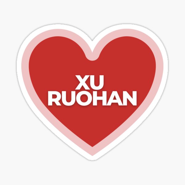 " I Heart Xu Ruohan" Sticker for Sale by Itsheartshop | Redbubble