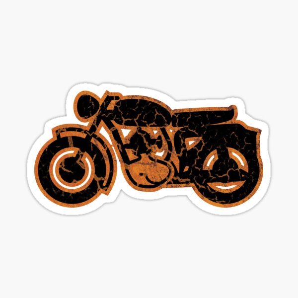 Motorcycle Vintage Stickers | Redbubble