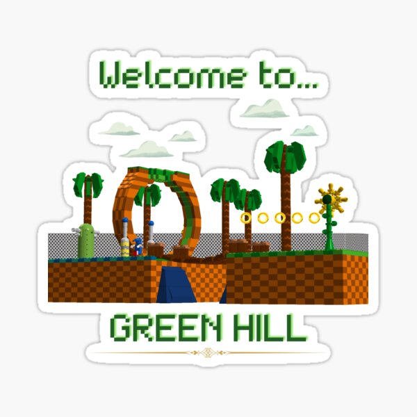 "Welcome To Green Hill" Sticker for Sale by BestandUnique | Redbubble