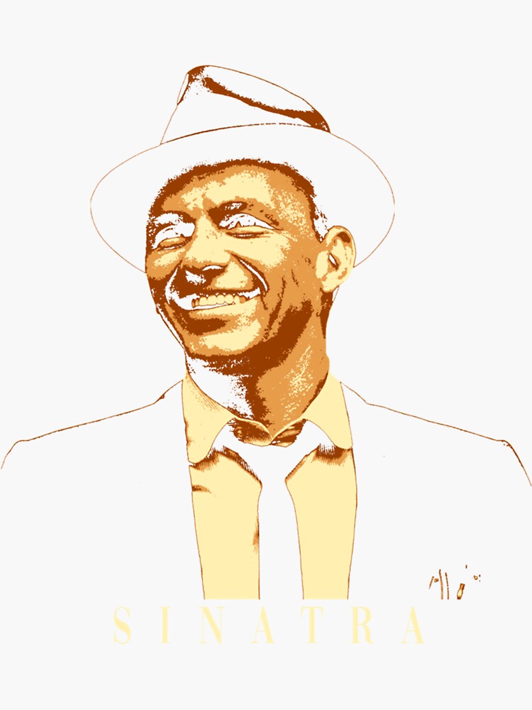 "Frank Sinatra Mugshot" Sticker for Sale by kmetzerazo | Redbubble