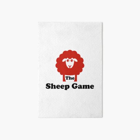 "The Sheep Game Merch The Sheep Game Logo" Art Board Print for Sale by ...